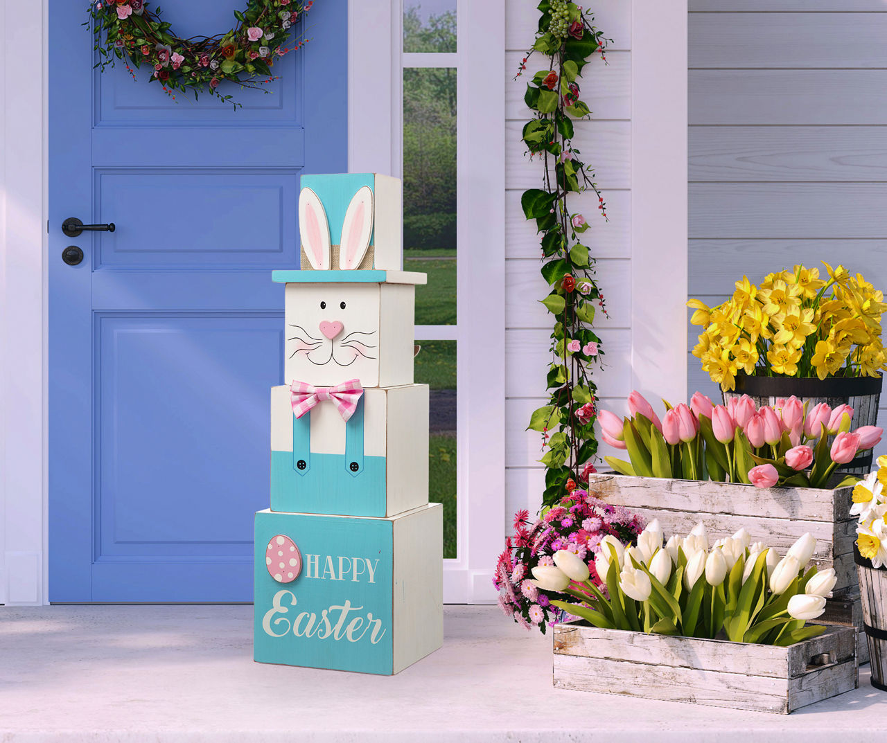 Uncle Sam & Easter Bunny Stacking Block Decor | Big Lots