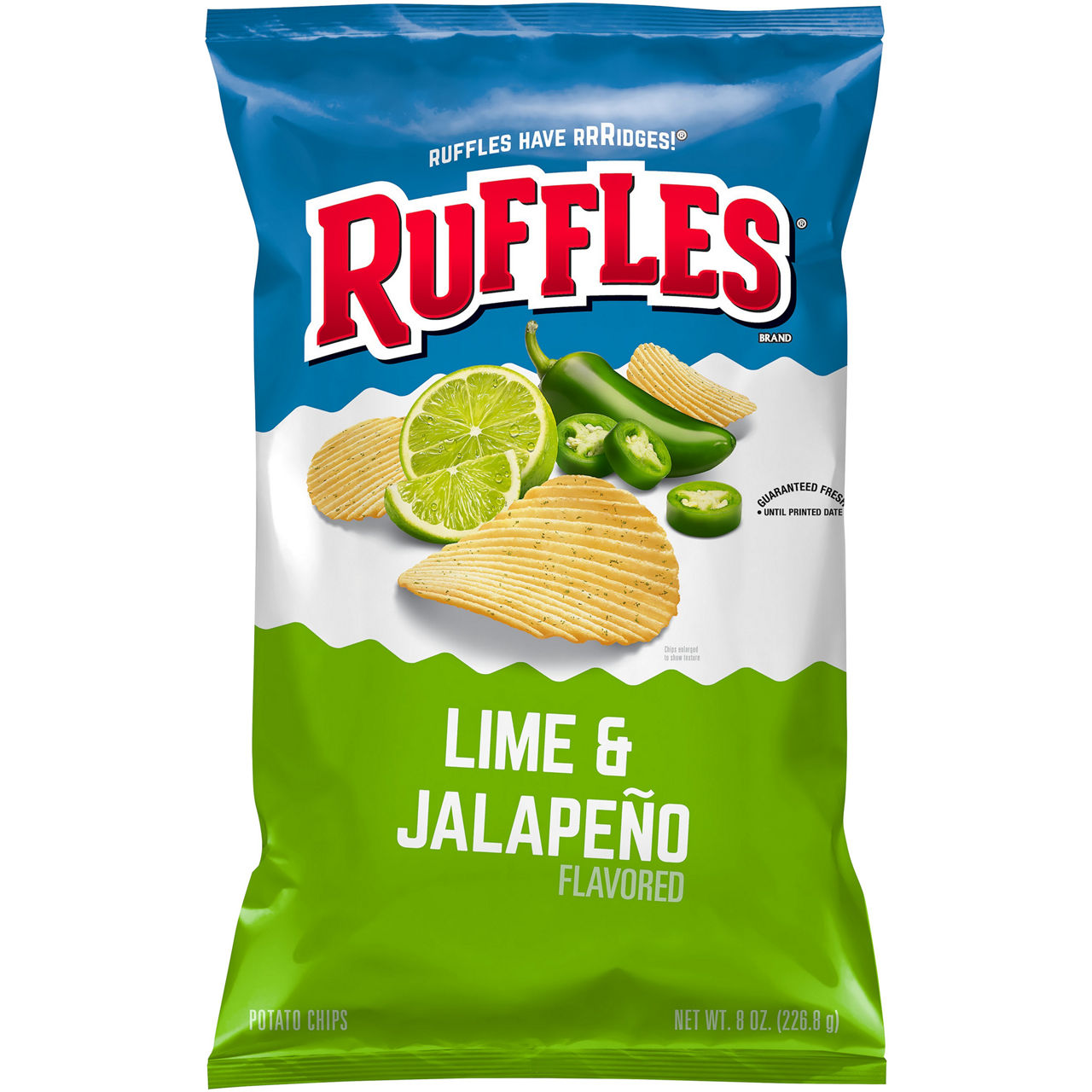 Ruffles Lime & Jalapeno Potato Chips, 8 Oz. | Big Lots