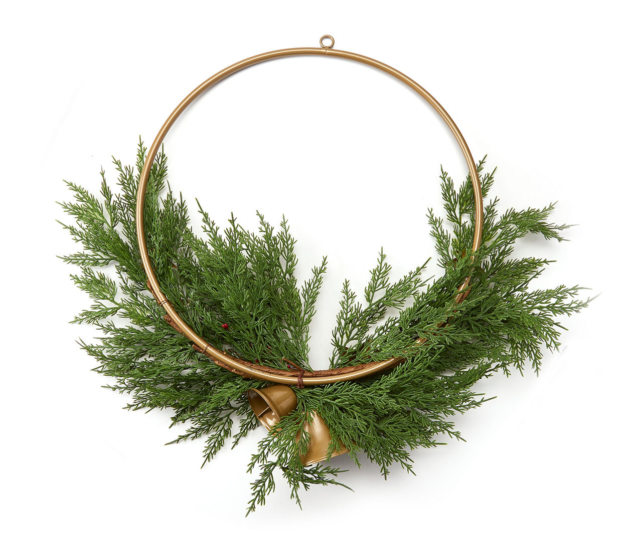 Broyhill 22" Star & Bell Hoop Wreath | Big Lots