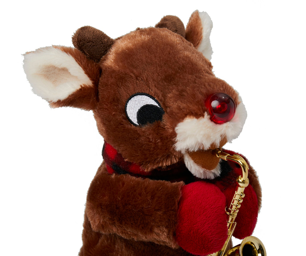 Rudolph 12" Rudolph Playing Saxophone Animated Plush | Big Lots