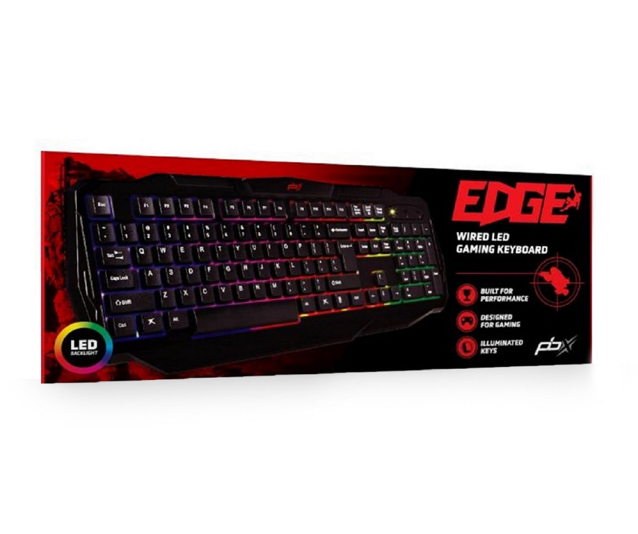 PBX Edge Wired LED Gaming Keyboard | Big Lots