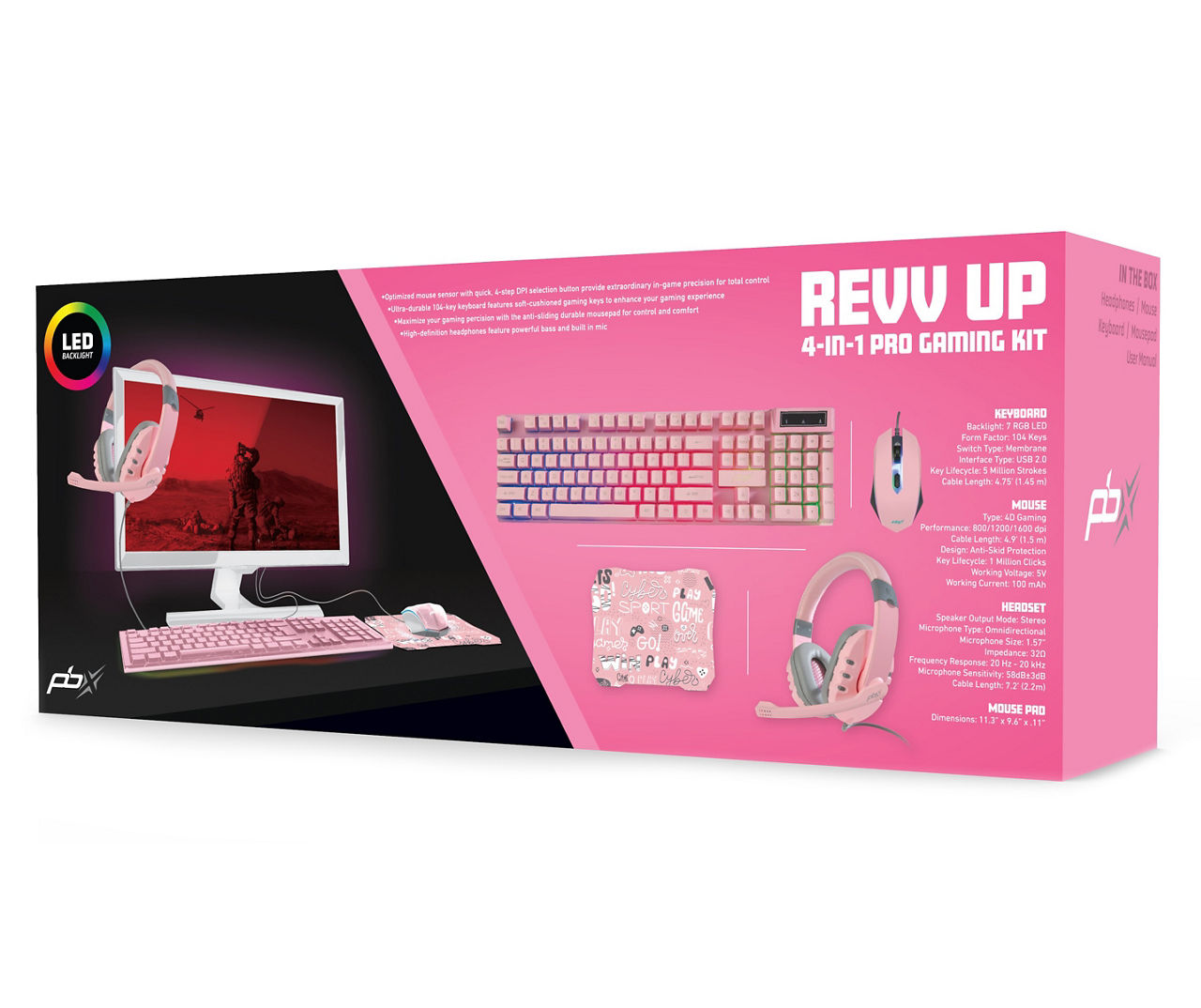 Revv Up 4-in-1 Pro LED Gaming Kit | Big Lots