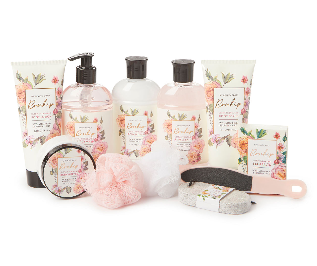 My Beauty Spot Rosehip 11-Piece Deluxe Bath Box Set | Big Lots