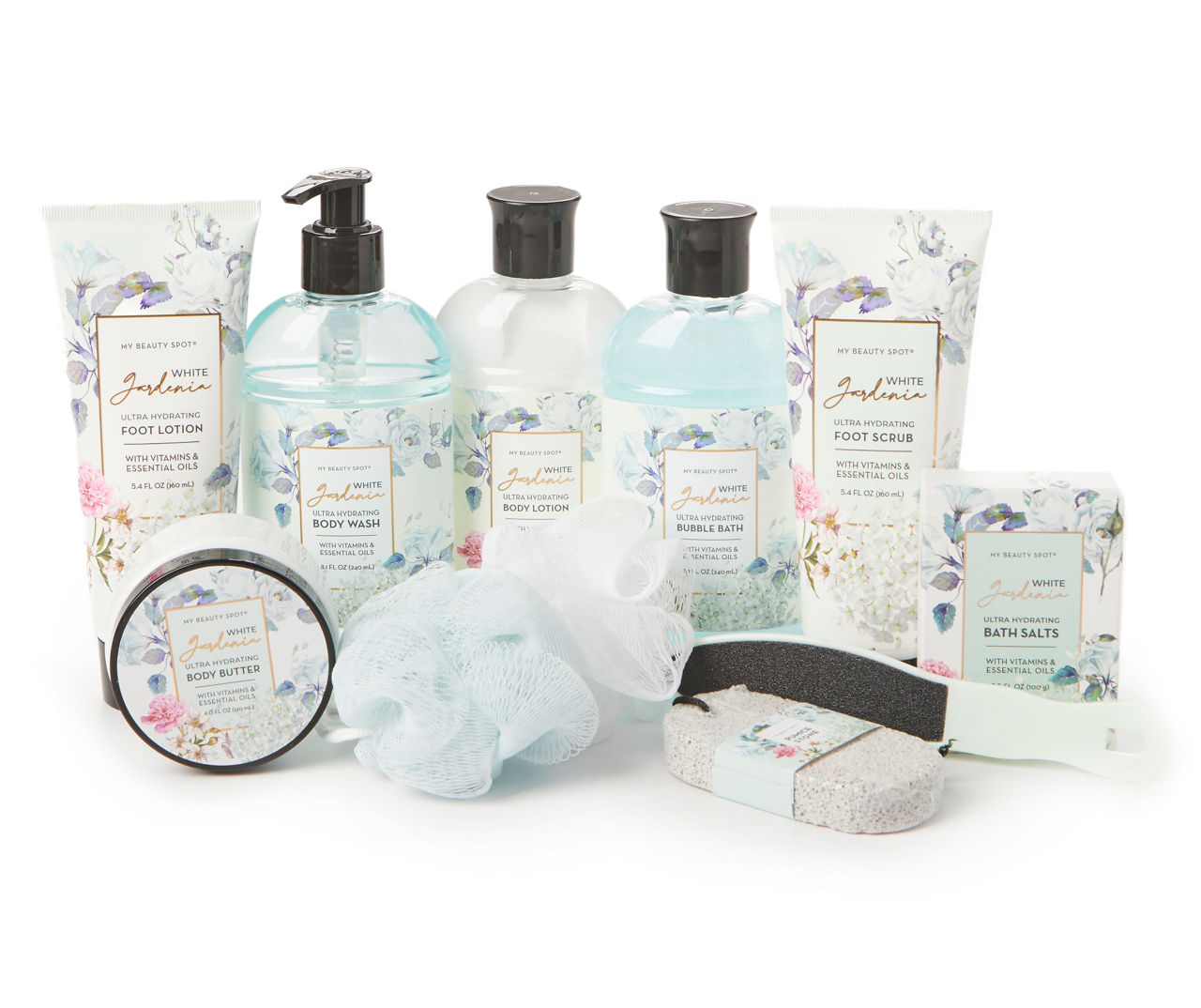 My Beauty Spot White Gardenia 11-Piece Deluxe Bath Box Set | Big Lots