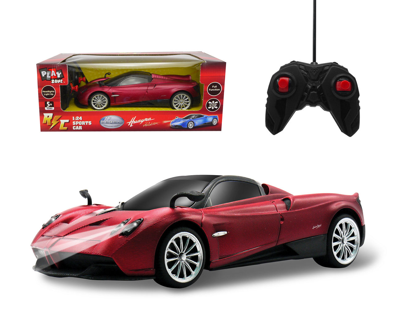 Play Zone Red 1:24 Pagani Huayra Roadster RC Sports Car | Big Lots