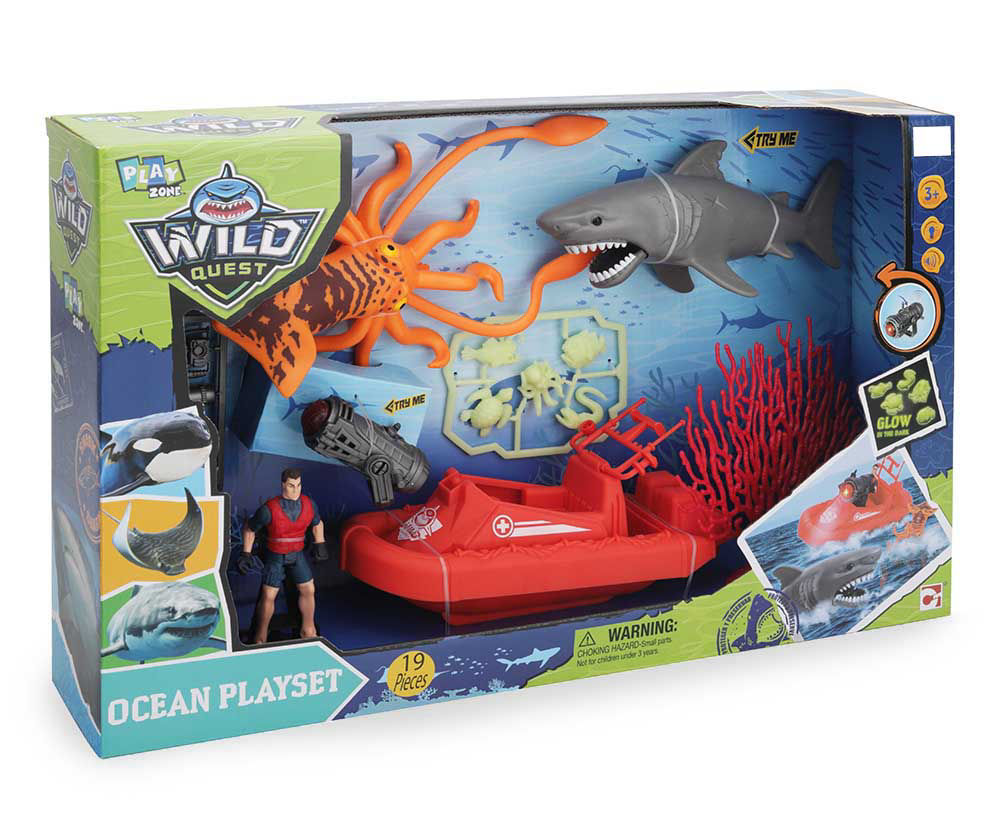 Play Zone Wild Quest 19-Piece Ocean Playset | Big Lots