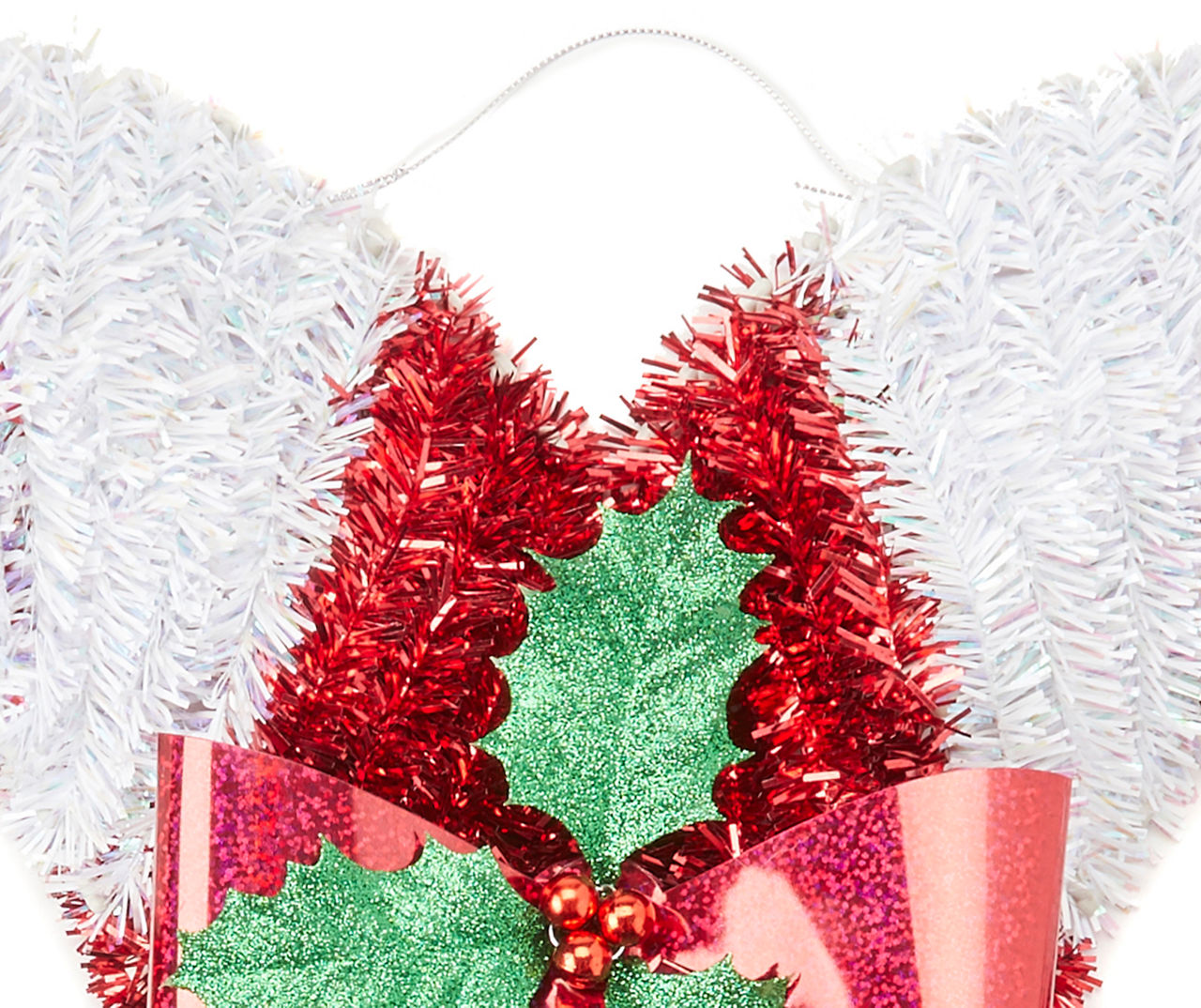 Winter Wonder Lane Crossing Candy Canes Tinsel Hanging Wall Decor | Big ...