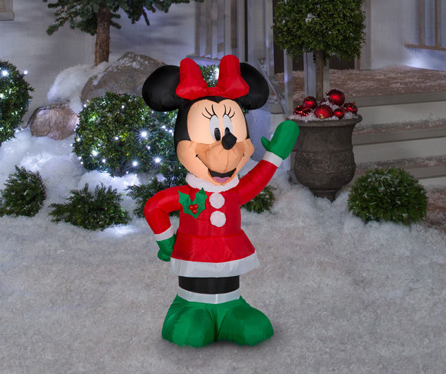 Disney Airblown 42" Inflatable LED Holiday Minnie Mouse | Big Lots