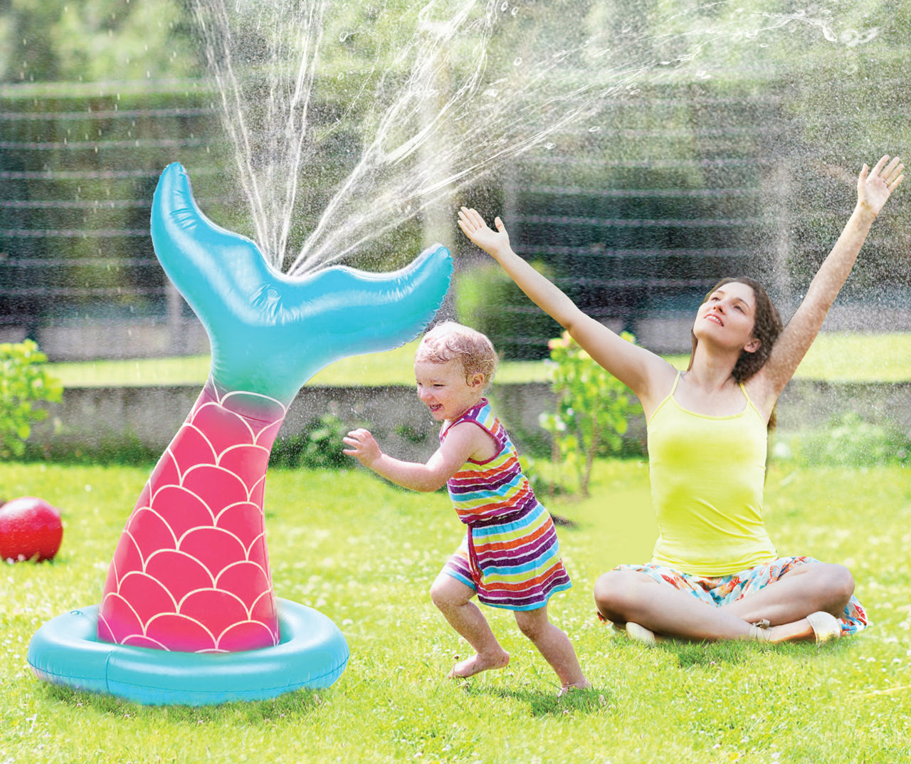 Splash Buddies Inflatable Sprinkler Mermaid Tail | Big Lots