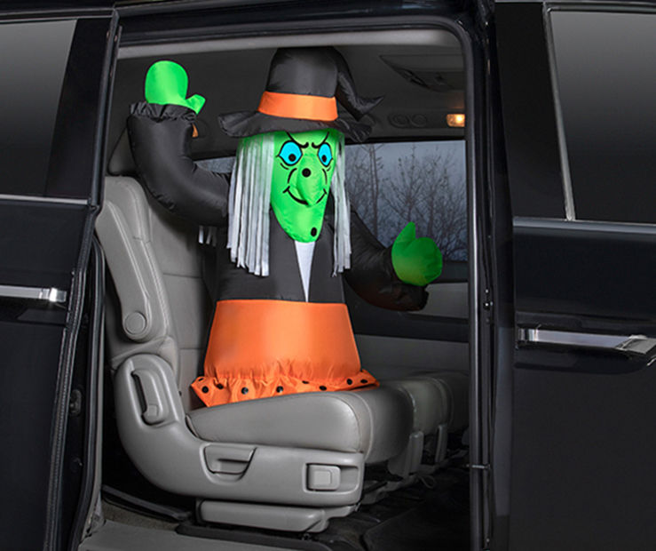 Znone 35.83" Airblown Inflatable Witch Car Buddy | Big Lots