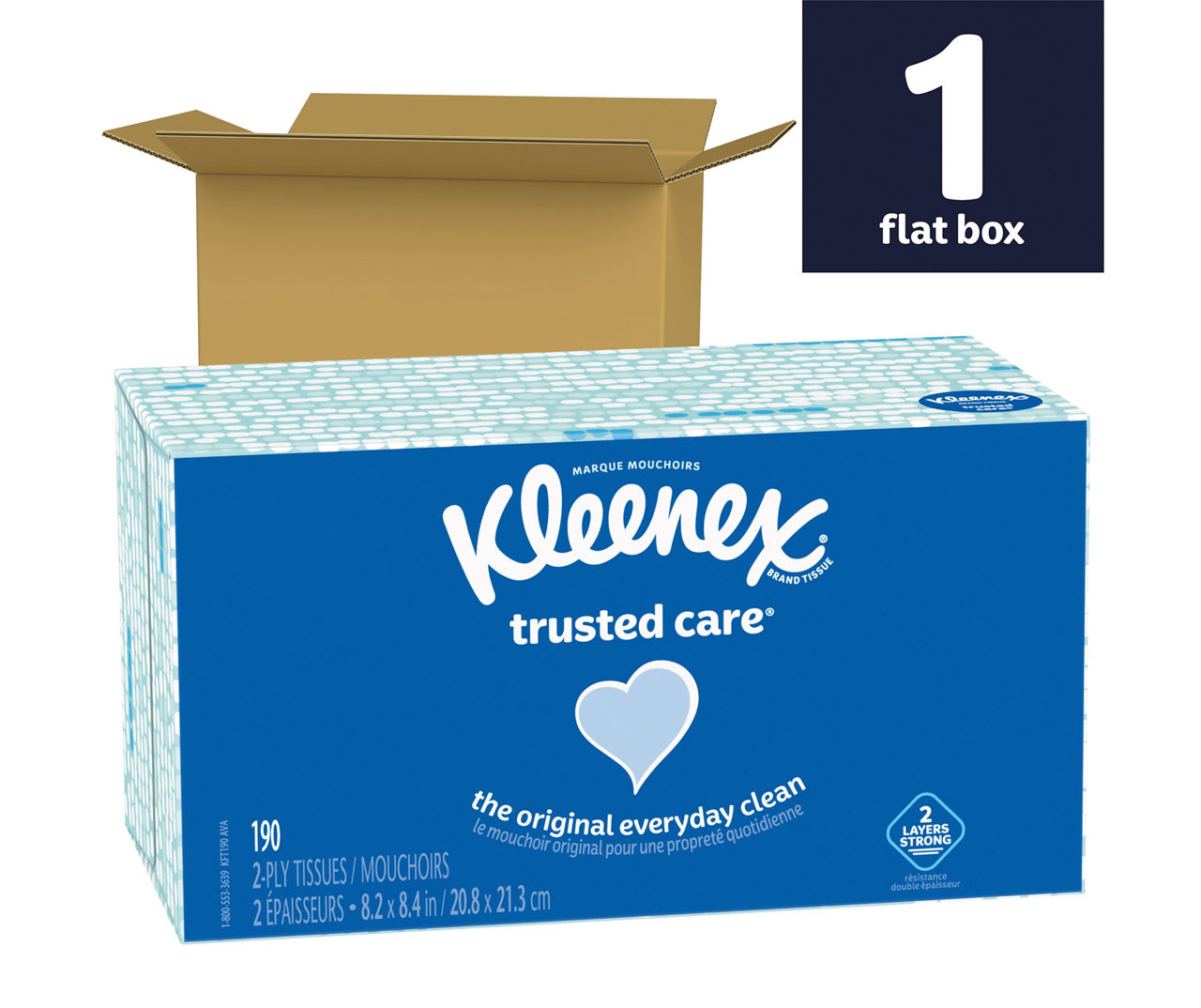 Kleenex 2-Ply Facial Tissues Flat Box | Big Lots
