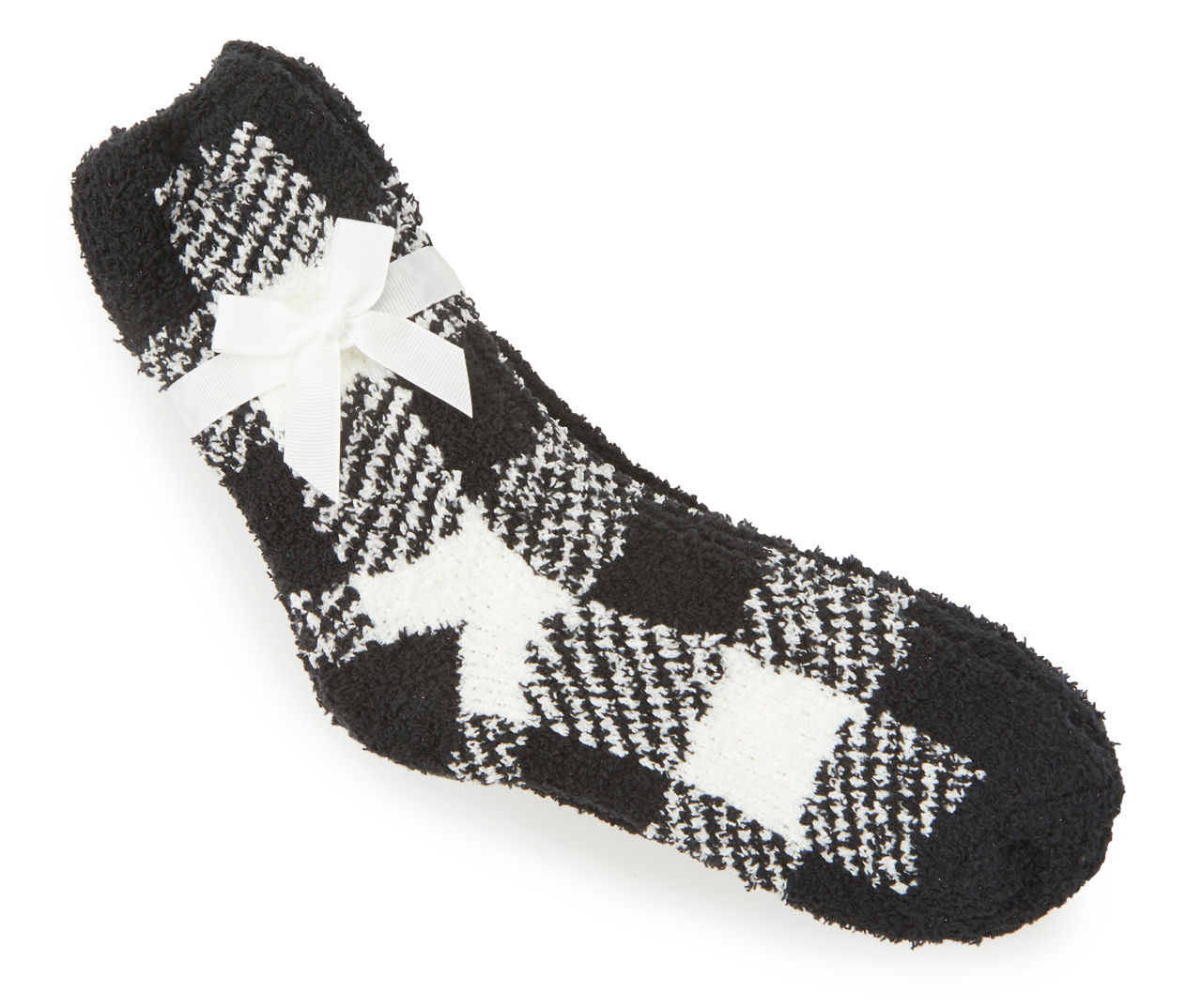 Black And White Checkered Socks