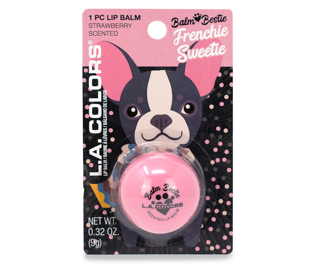 L.A. Colors Balm Bestie Frenchie Sweetie Strawberry Scented Lip Balm, 0 ...