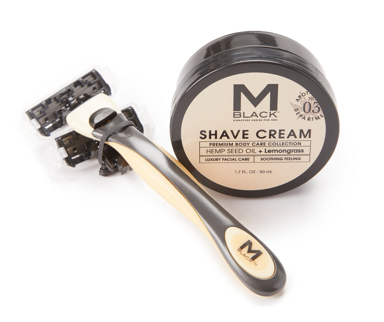 My Beauty Spot M Black Cream Shaving Razor Set | Big Lots