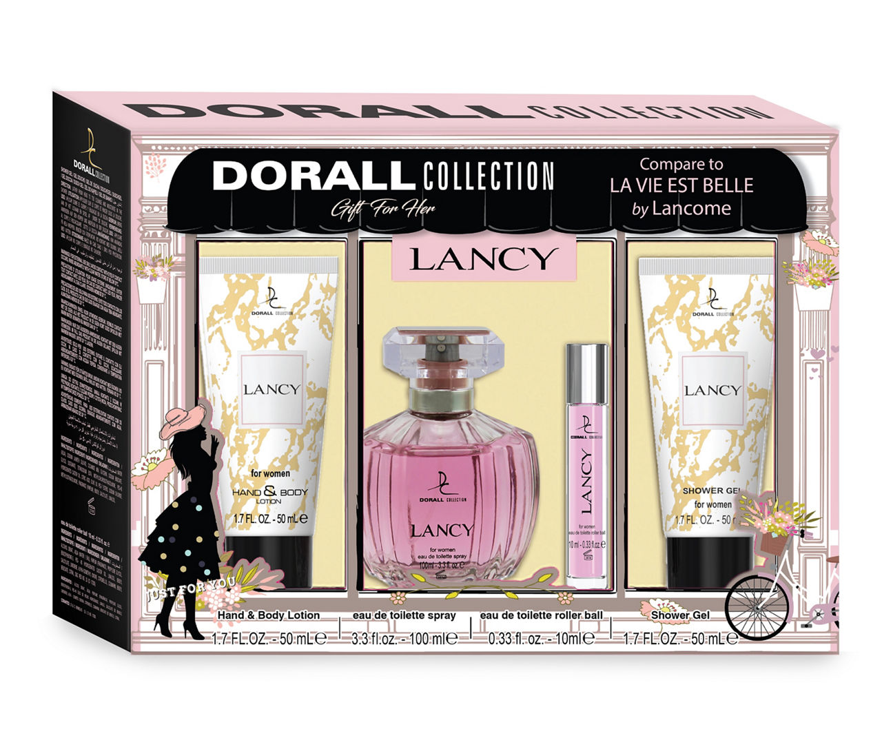 Dorrall Lady's 4-Piece Lancy Body Care Gift Set | Big Lots