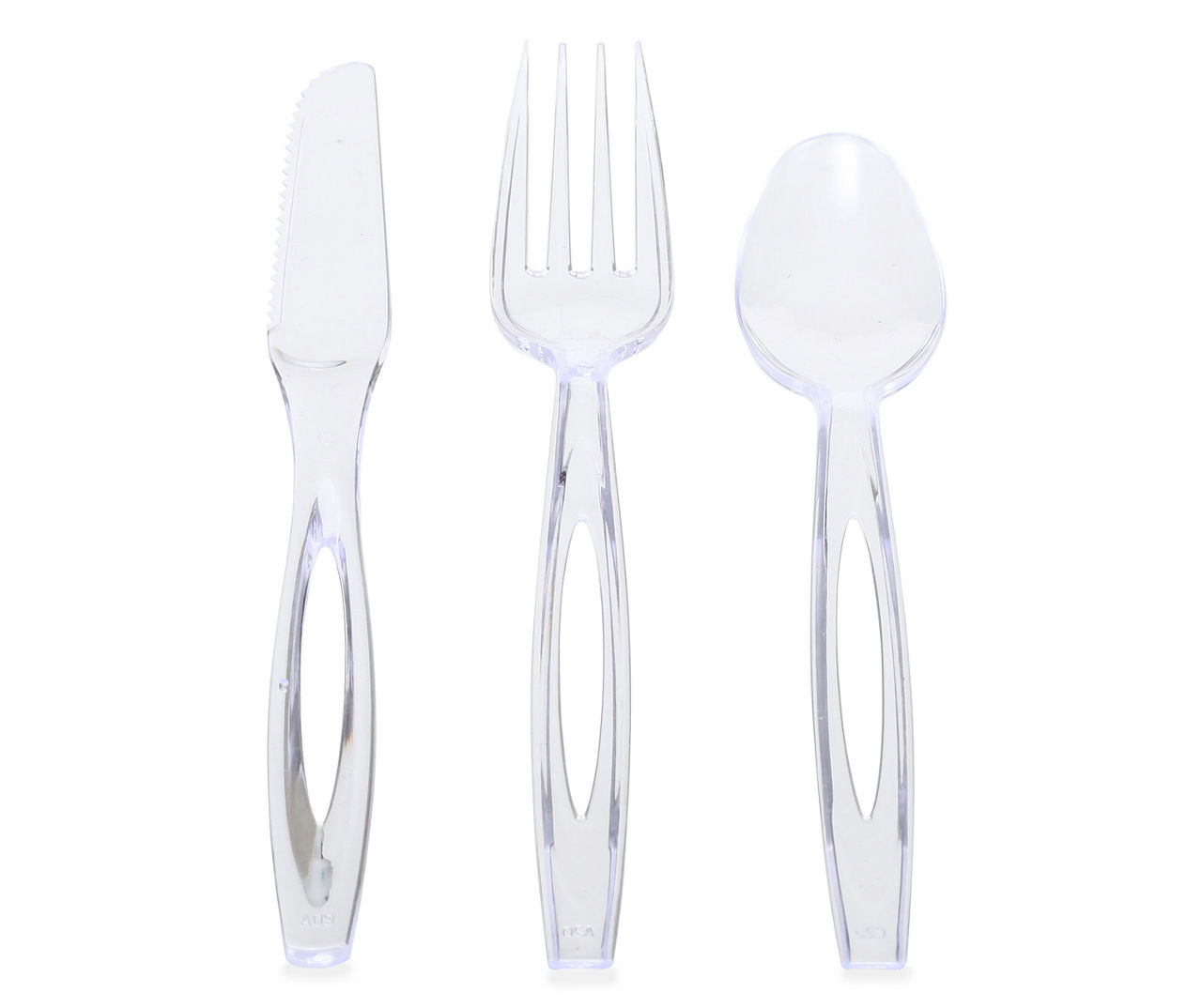 Glad Premium Assorted Clear Plastic Cutlery, 120-Count | Big Lots