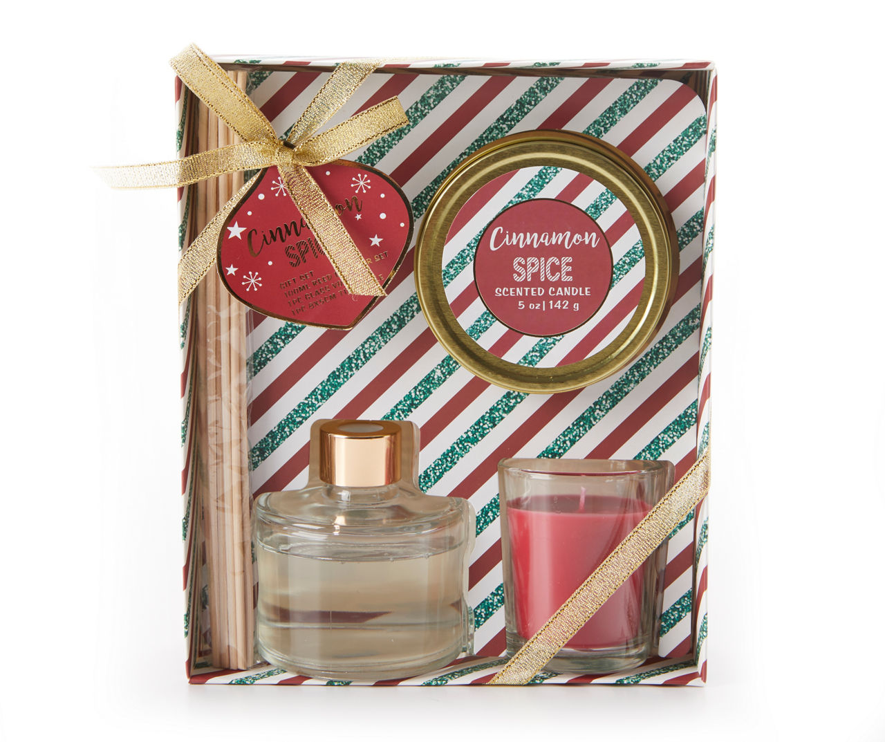 Red Cinnamon Spice Candle & Reed Diffuser Gift Set | Big Lots