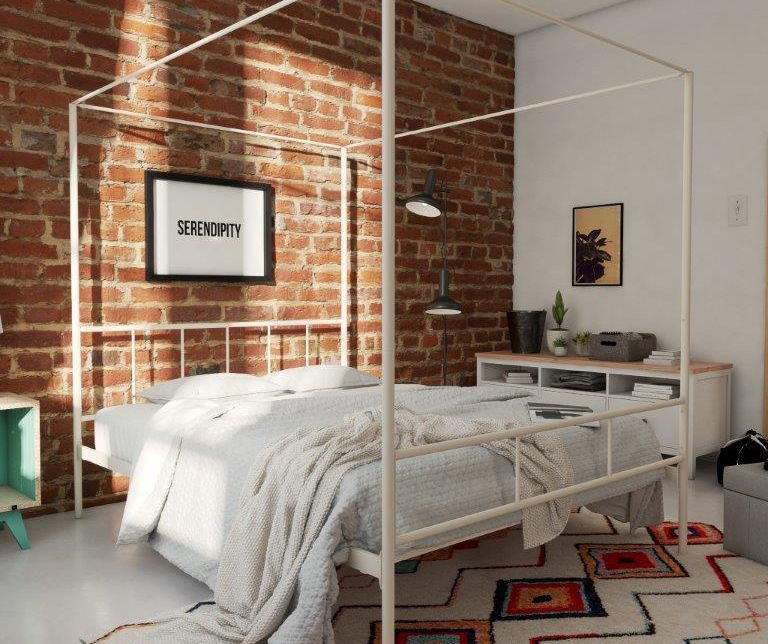 Marion canopy bed queen store
