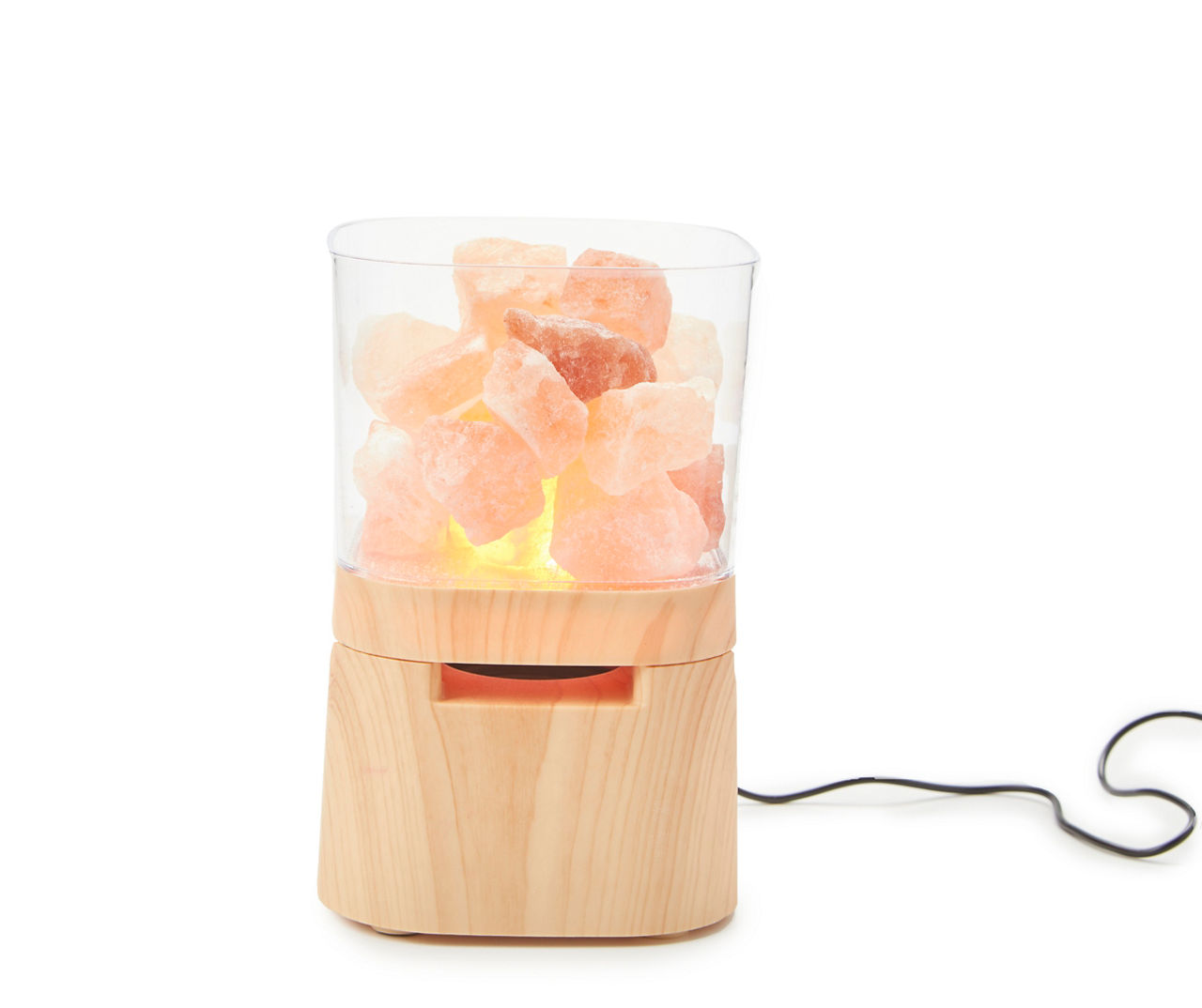 Brookstone Pink & Brown Himalayan Salt Lamp With Speaker | Big Lots