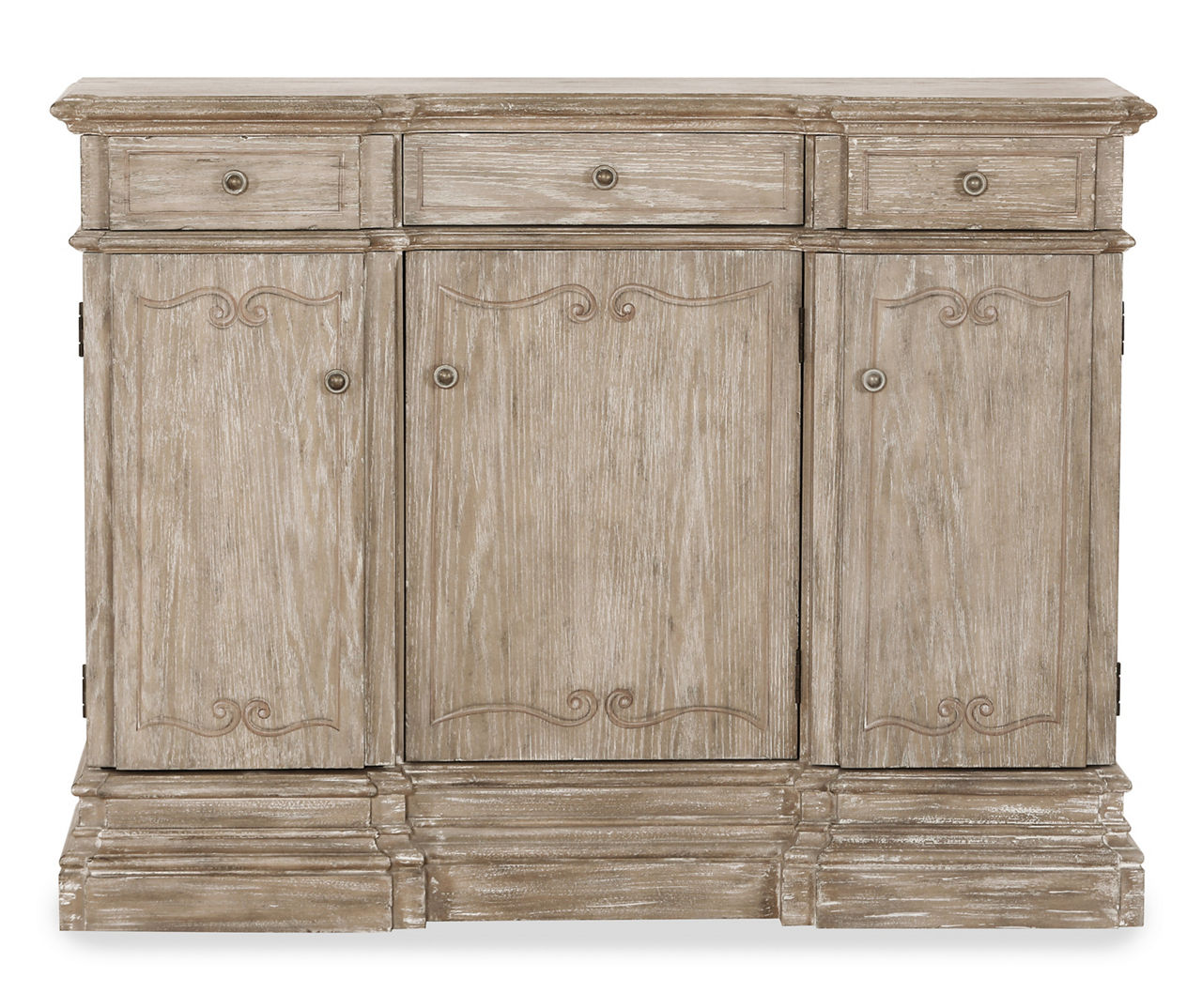 Rustic Brown 3 Door Wood Sideboard Big Lots