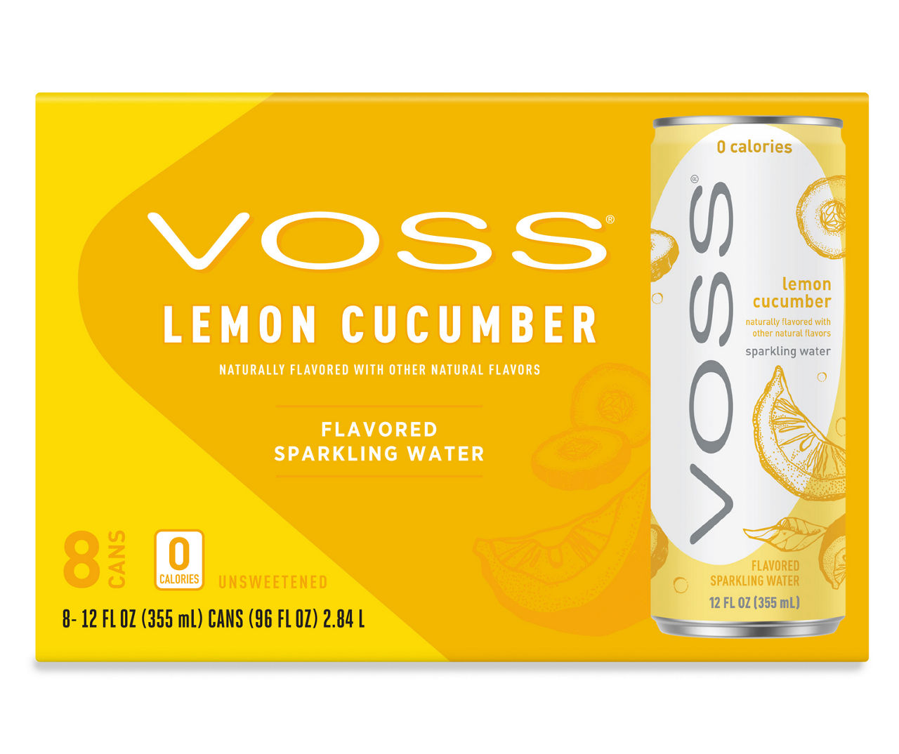 Voss Lemon Cucumber Sparkling Water 12 Oz. Cans, 8-Pack | Big Lots
