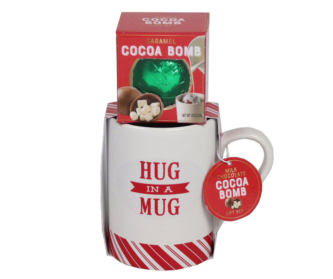 "Hug in a Mug" Mug & Cocoa Bomb Gift Set | Big Lots