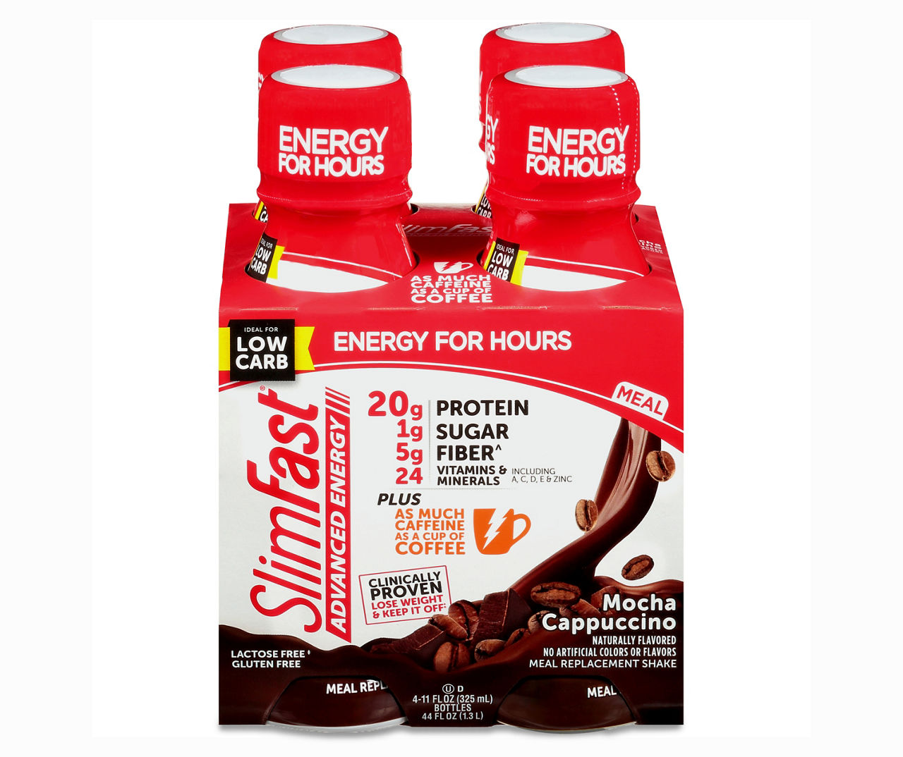 Slimfast SlimFast Advanced Energy Mocha Cappuccino Meal Replacement ...