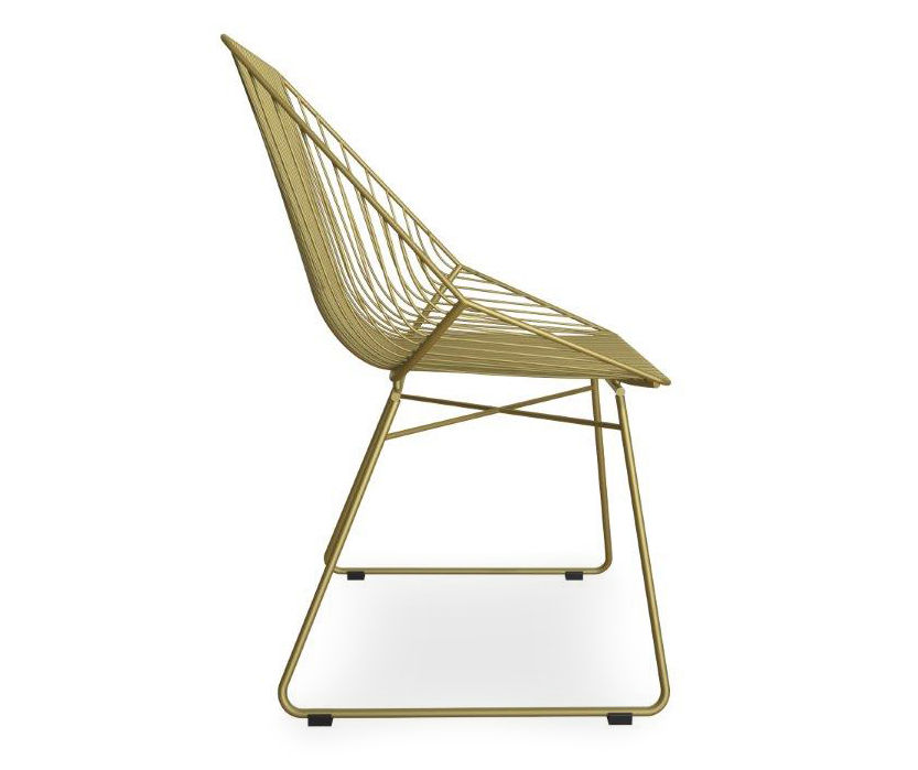 CosmoLiving Ellis Gold Metal Accent Chair | Big Lots