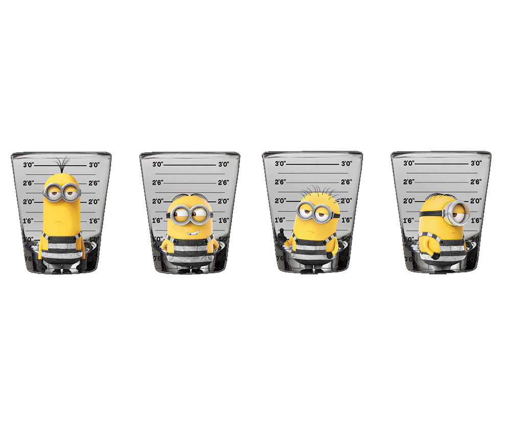Universal Despicable Me Minions 4-Piece Shot Glass Set | Big Lots