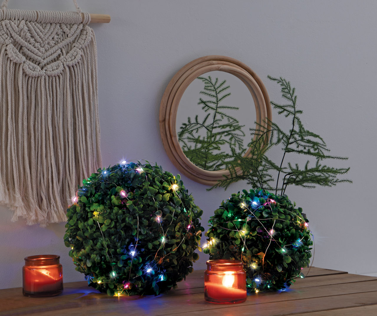 Real Living 33' Multicolor LED Firefly String Light Set, 90-Lights ...