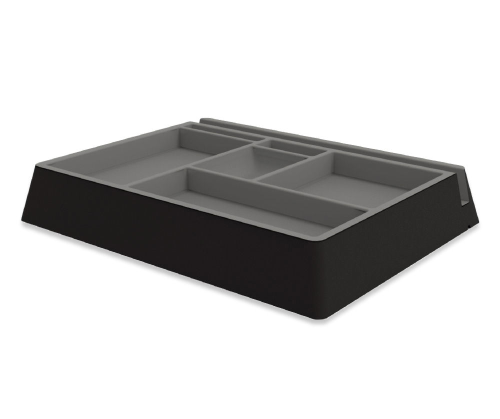 Samsonico Black & Gray Dresser Valet | Big Lots