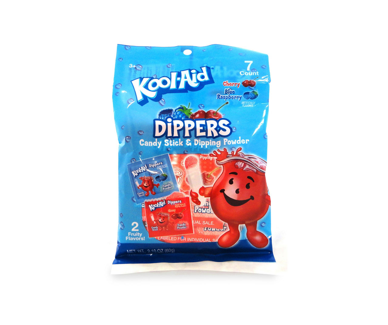 Kool Aid Dippers Cherry & Blue Raspberry Dipping Candy, 7-Count | Big Lots