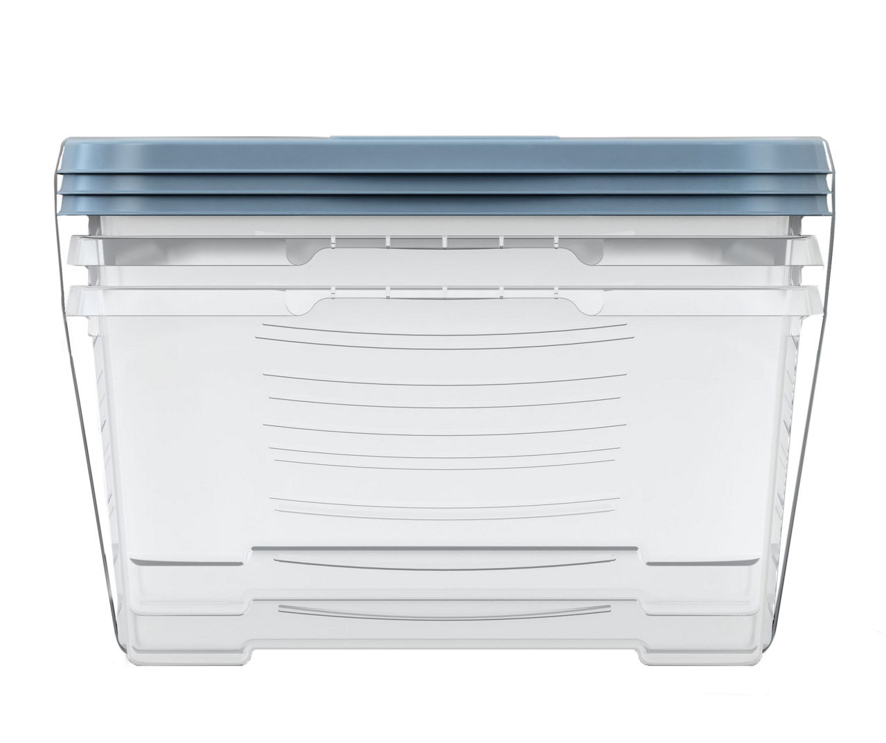 Life Story Clear 12-Quart Storage Box with Aqua Slate Snap Lids, 3-Pack ...