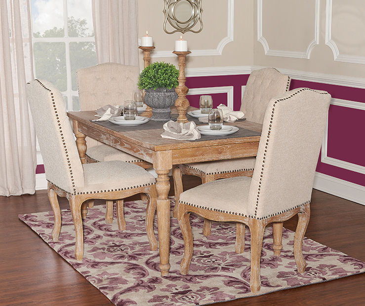 Paden Light Natural Brown Rectangular Wooden Dining Table | Big Lots