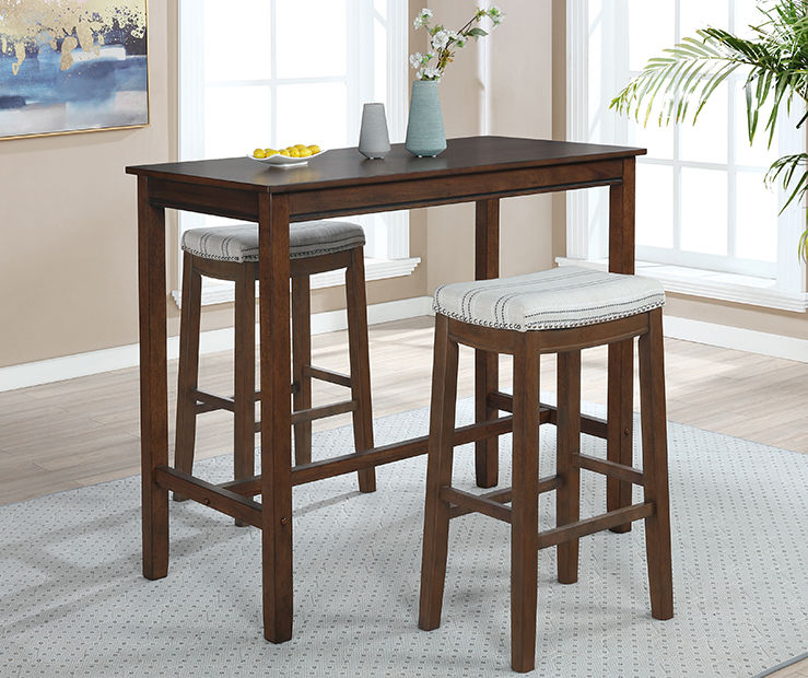Brooke 42" Rustic Brown Counter-Height Wood Table | Big Lots