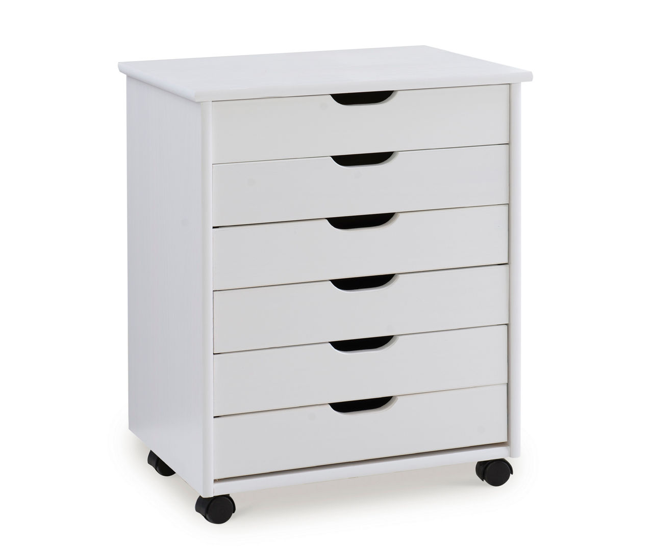 Craft Mate Wide White 6-Drawer Rolling Storage Cart | Big Lots