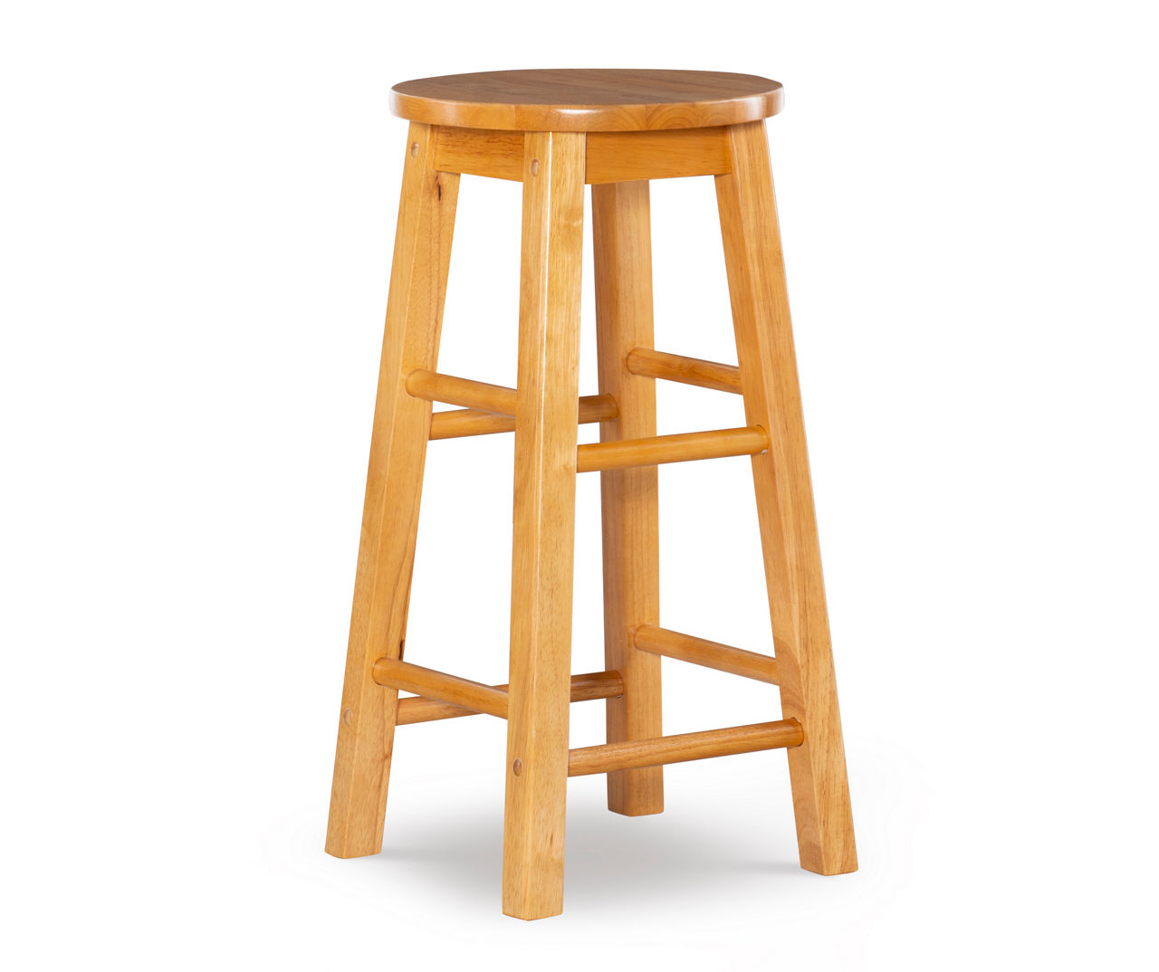Hue 24" Natural Round Wood Counter Stool | Big Lots