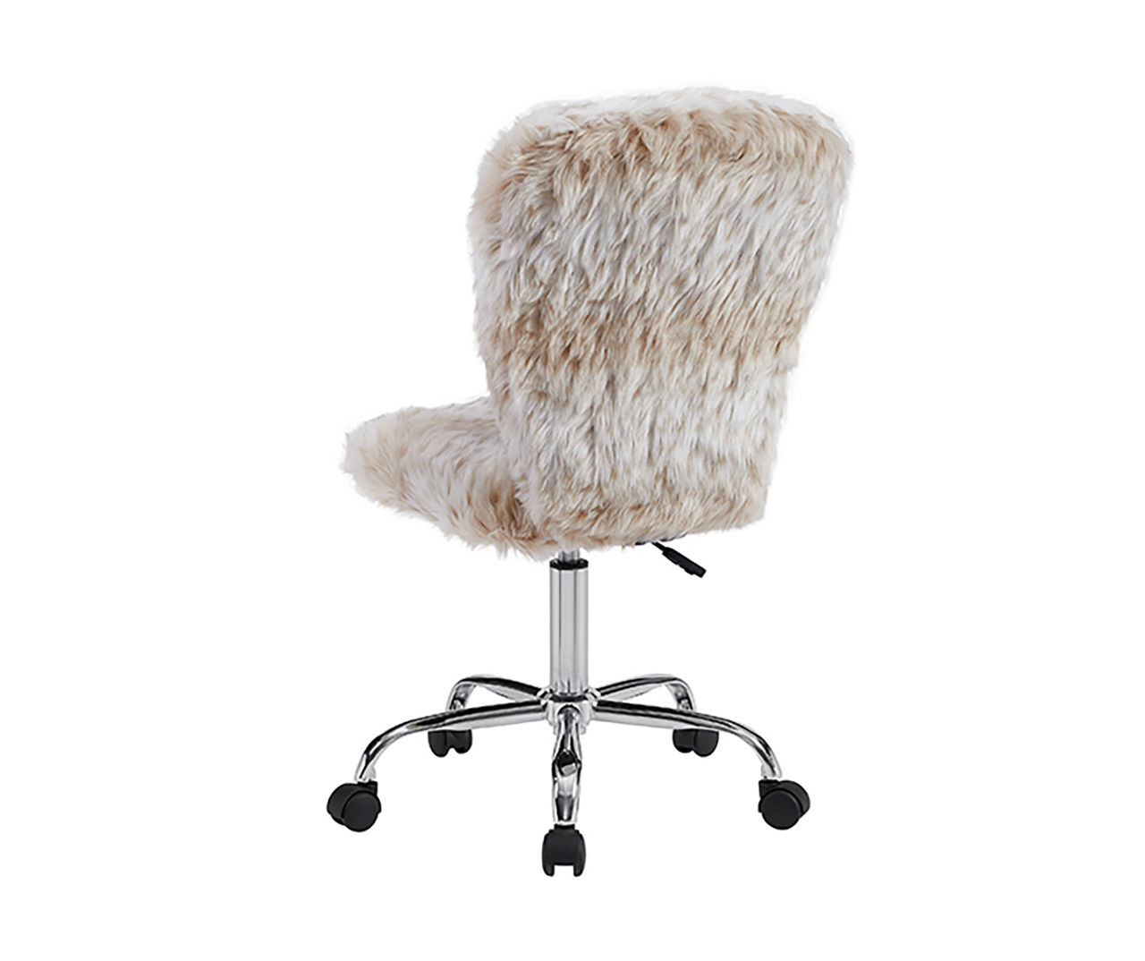 Comfort Home Faux Snow Leopard Fur Swivel Chair | Big Lots