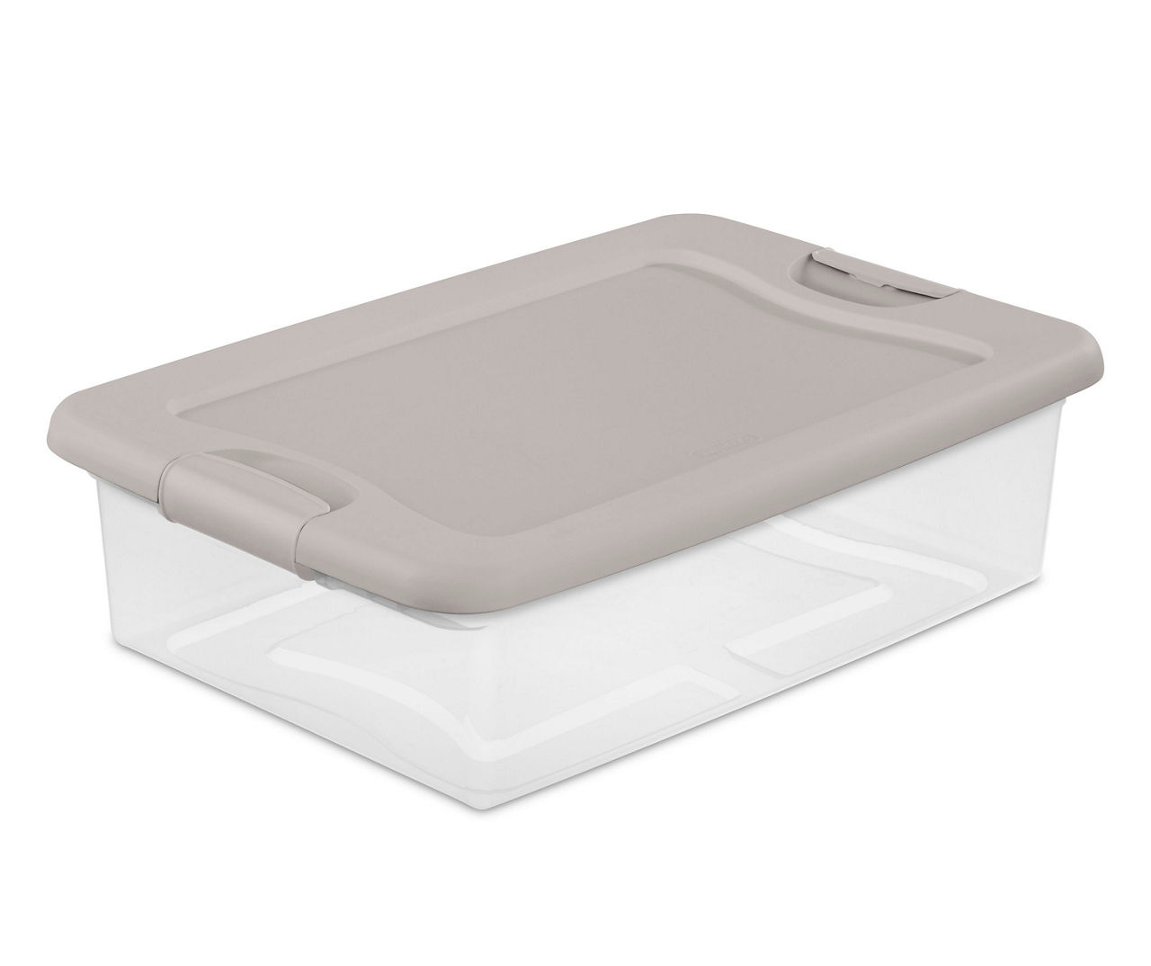 Sterilite 32-Quart Gray Latching Storage Tote | Big Lots
