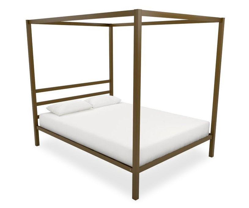 Atwater Living DHP Cara Gold Metal Queen Canopy Bed Big Lots