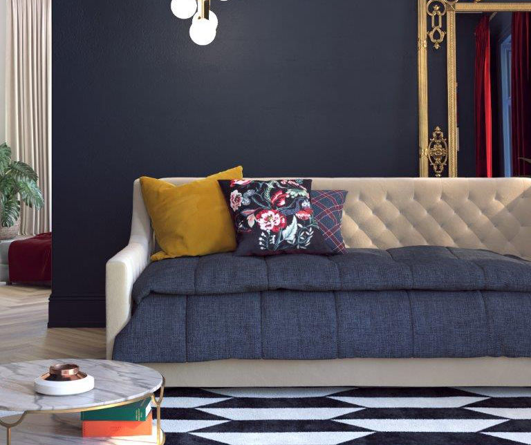 Atwater Living DHP Jacob Ivory Velvet Upholstered Twin Daybed | Big Lots