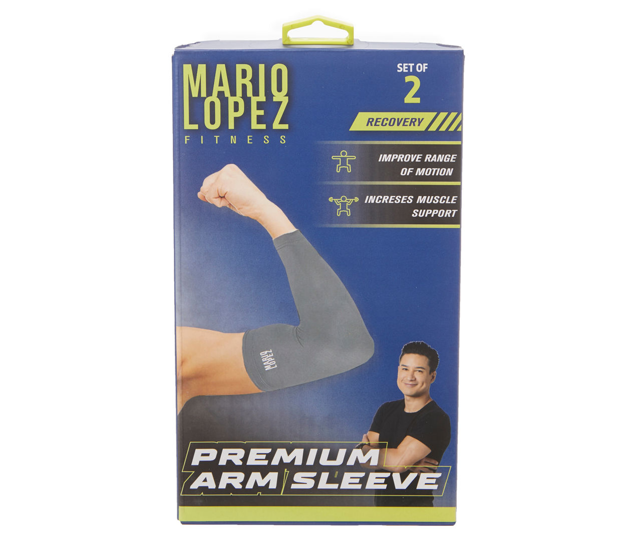 Mario Lopez Fitness Gray Premium Arm Sleeve, 2-Pack | Big Lots