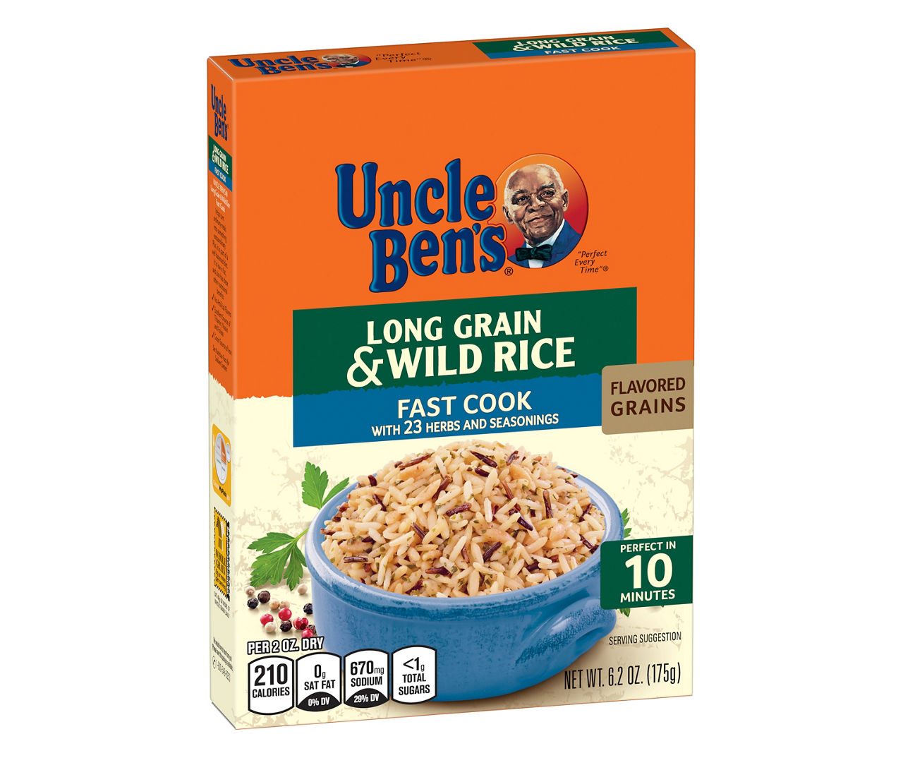 Ben's Original Rice Uncle Ben's Flavored Grains Fast Cook Long Grain ...
