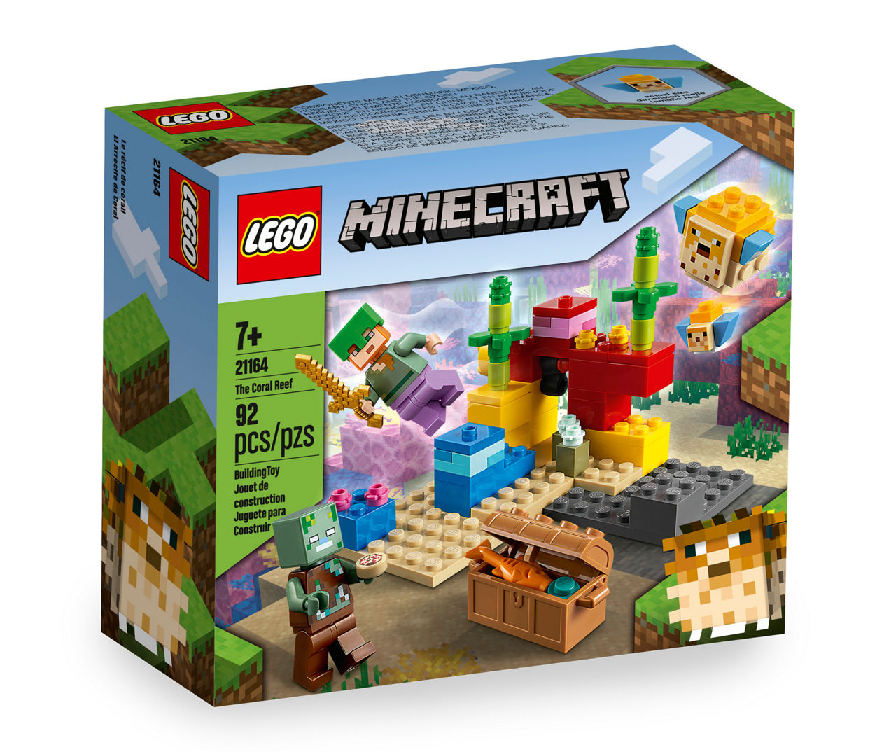 LEGO Minecraft Coral Reef 92-Piece 21164 Building Set | Big Lots