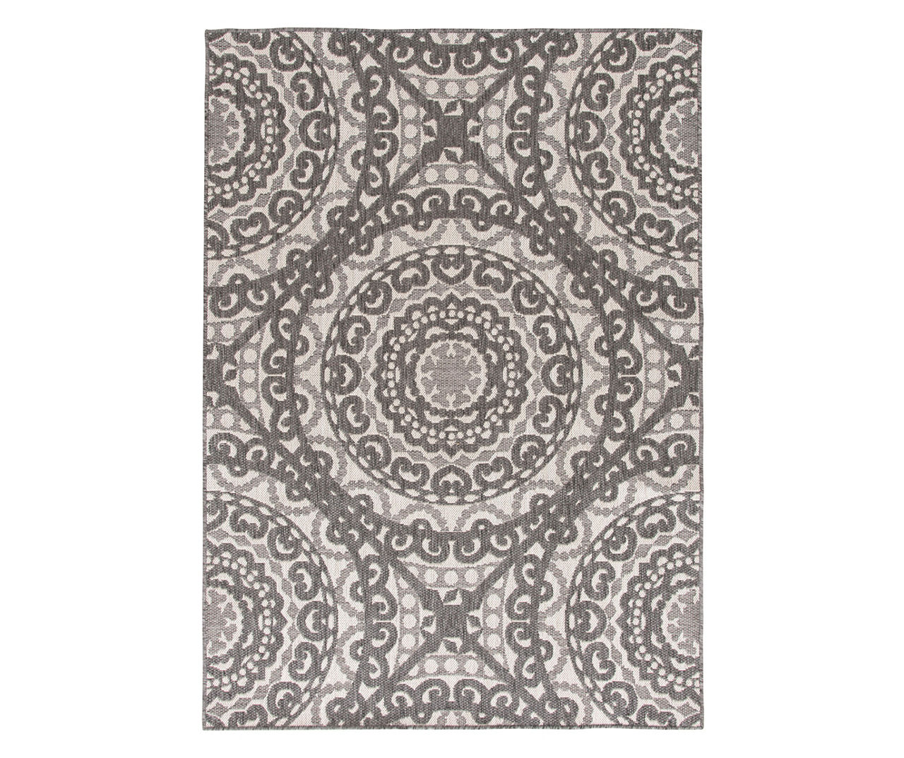 Broyhill Broyhill Ecru & Granite Medallion Indoor/Outdoor Area Rug ...
