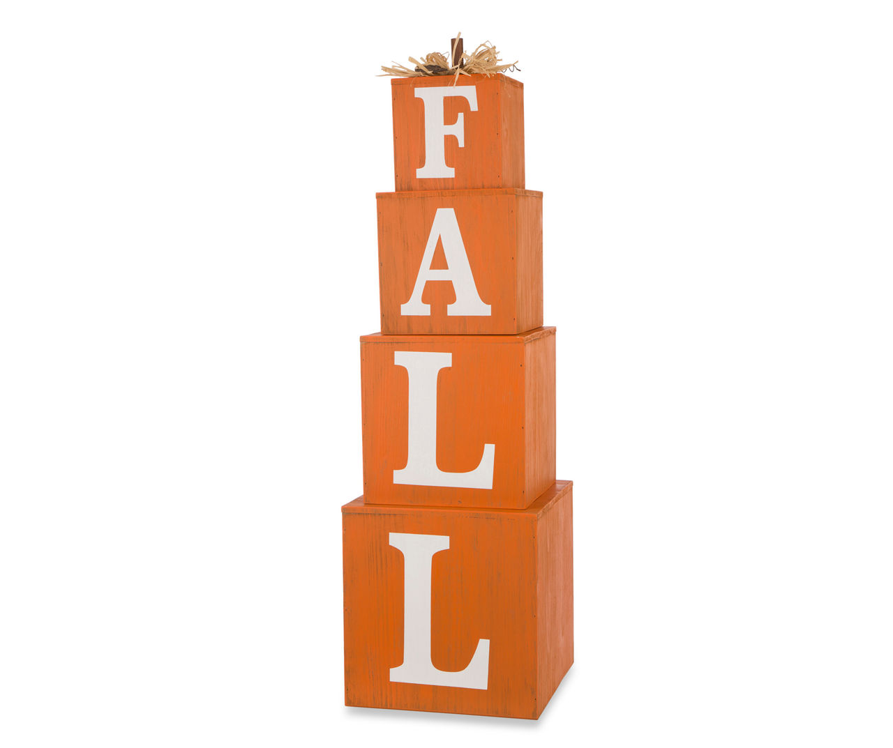 Glitzhome "Fall" Pumpkin Stacking Boxes Decor | Big Lots
