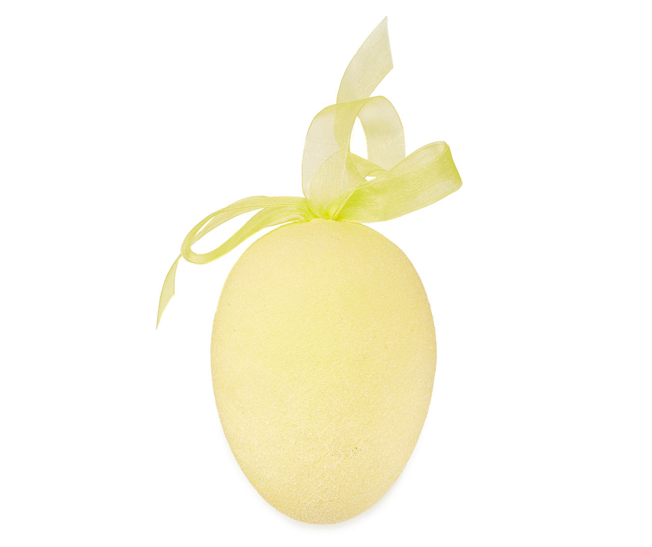 6" Yellow Styrofoam Easter Egg with Ribbon | Big Lots