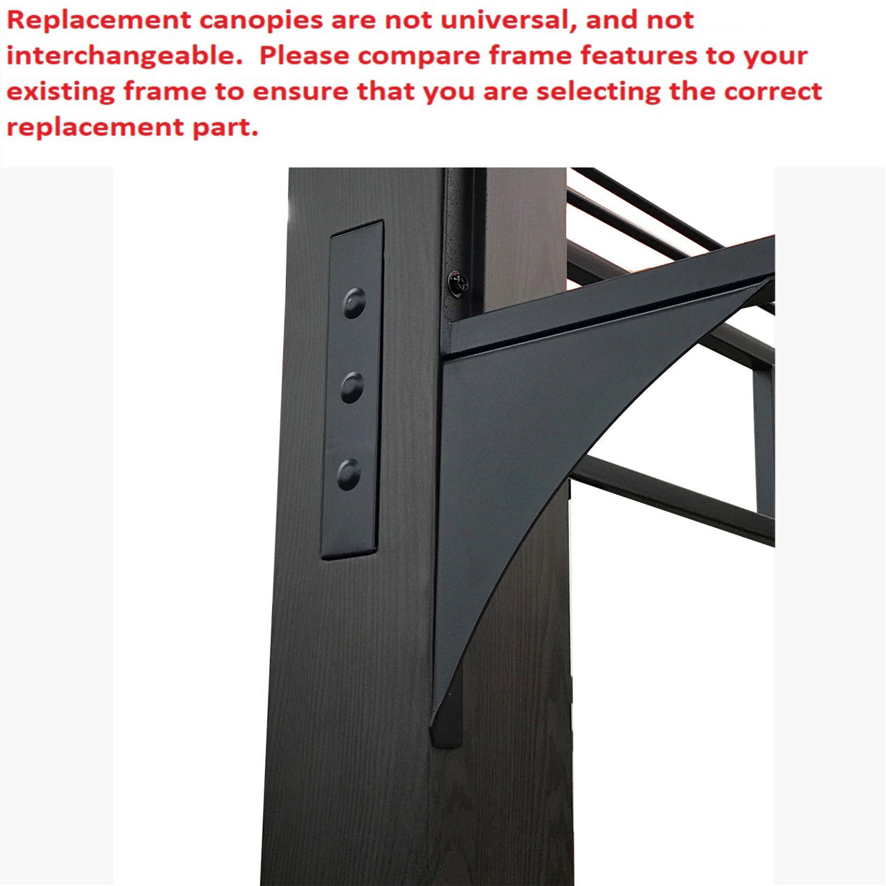 Garden Winds Shadow Creek Gazebo Navy Replacement Riplock Canopy | Big Lots