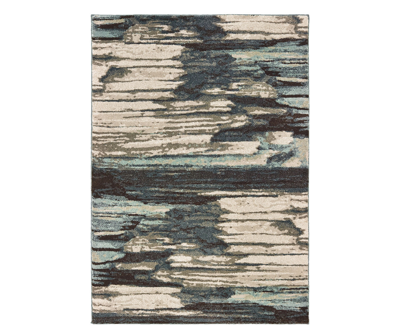 Cara Blue & White Modern Area Rug | Big Lots