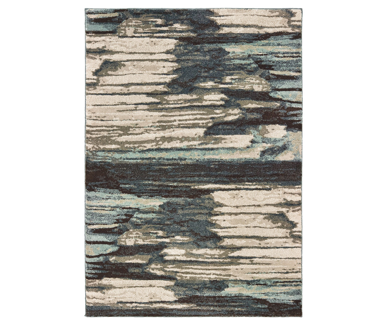 Cara Blue & White Modern Area Rug | Big Lots